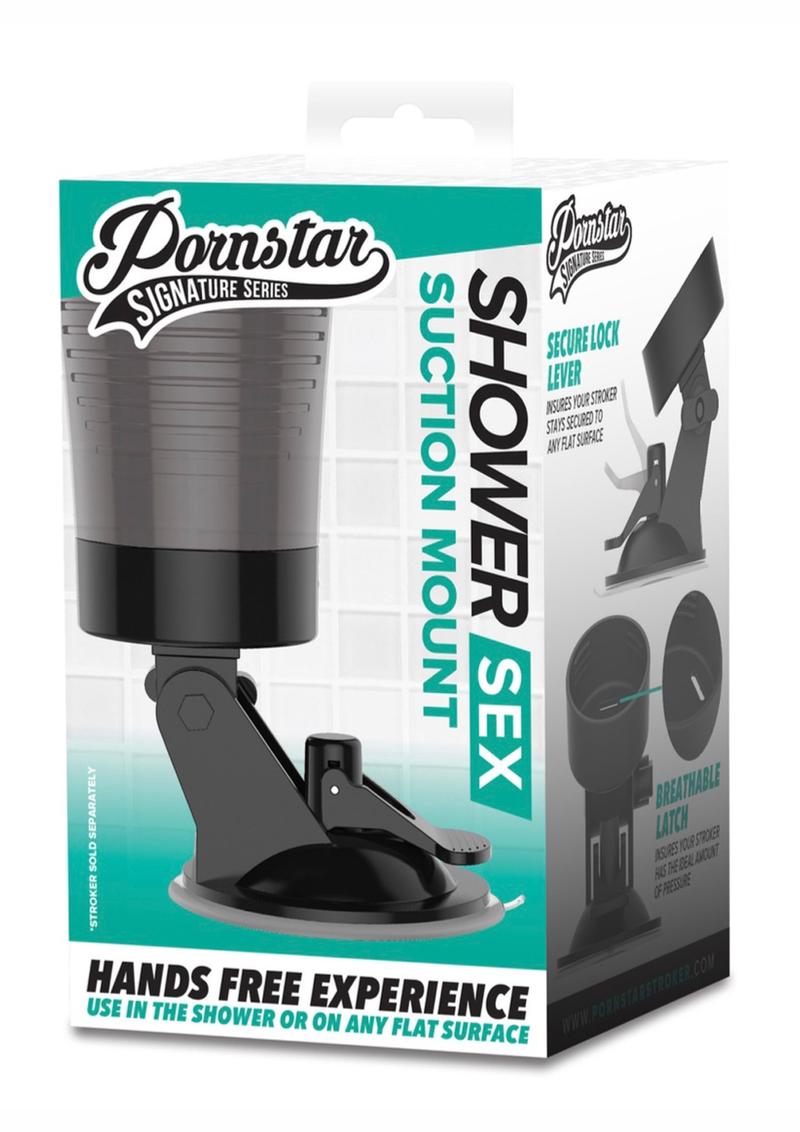 Pornstar Shower Sex Suction Mount Accessory Black Love Bound