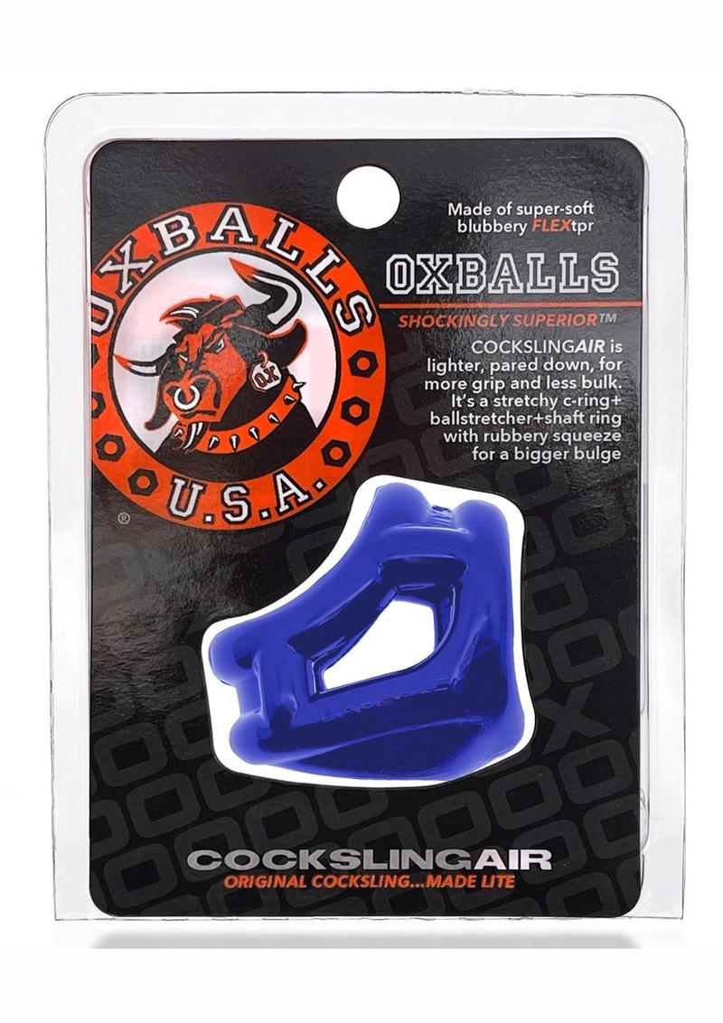 Oxballs Cocksling Air Cock and Ball Sling - Pool Blue - Love Bound