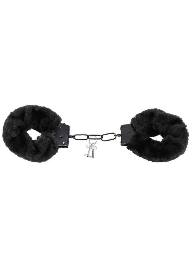 Merci Fluff Cuffs - Black - Love Bound